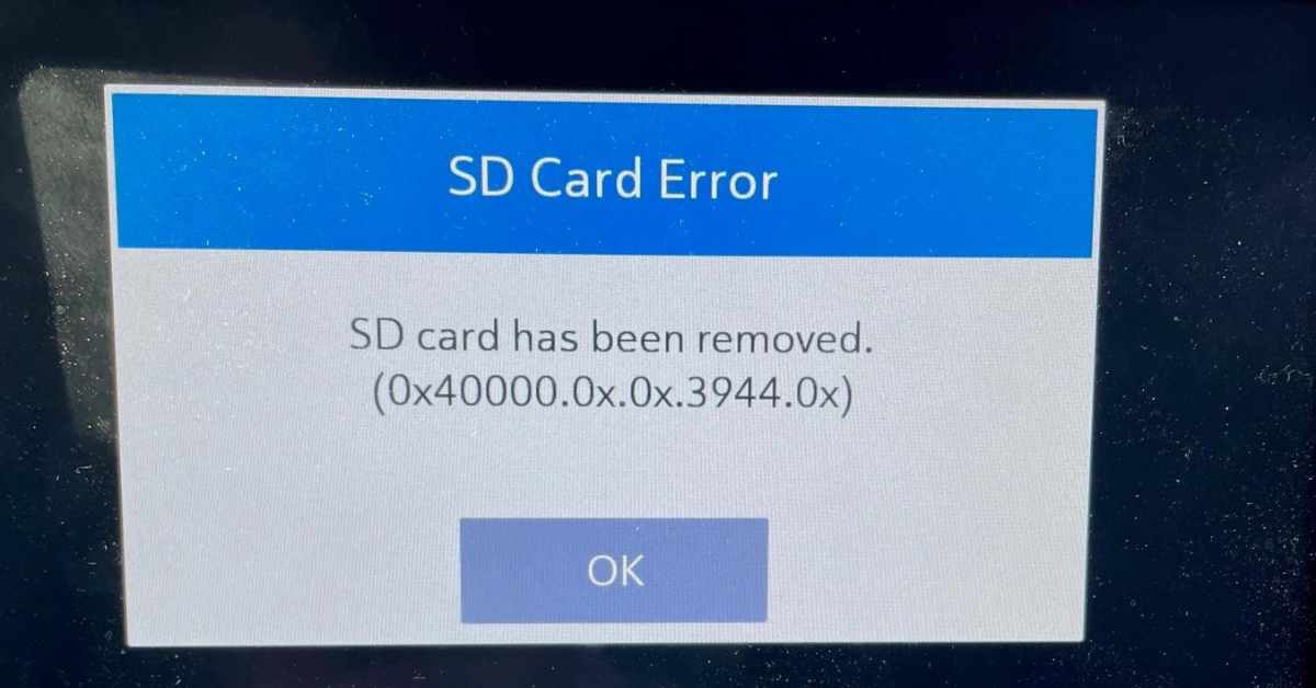 GMC Acadia SD Card Removed (Causes & Solutions)